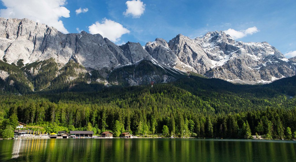Lage, Anfahrt und Parken am Eibsee - Der Eibsee