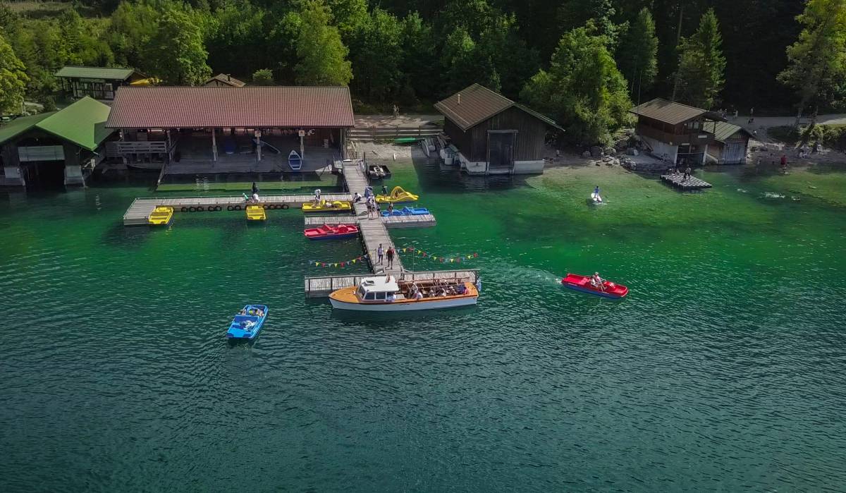 Bootsverleih, Boote mieten & SUP am Eibsee - Der Eibsee